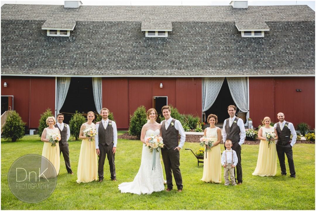 J&B's Wedding at Dellwood Barn - DnK Photography